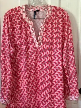 Aqua | Dresses | Aqua Et Sol Pink Geometric Print Dress | Poshmark